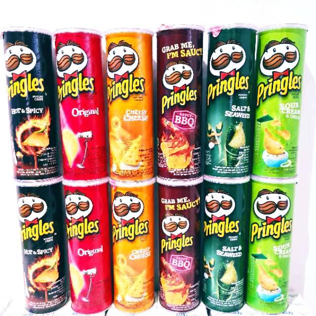 Jual PRINGLES POTATO CHIPS / KERIPIK KENTANG 107 GRAM - Cheesy Cheese ...