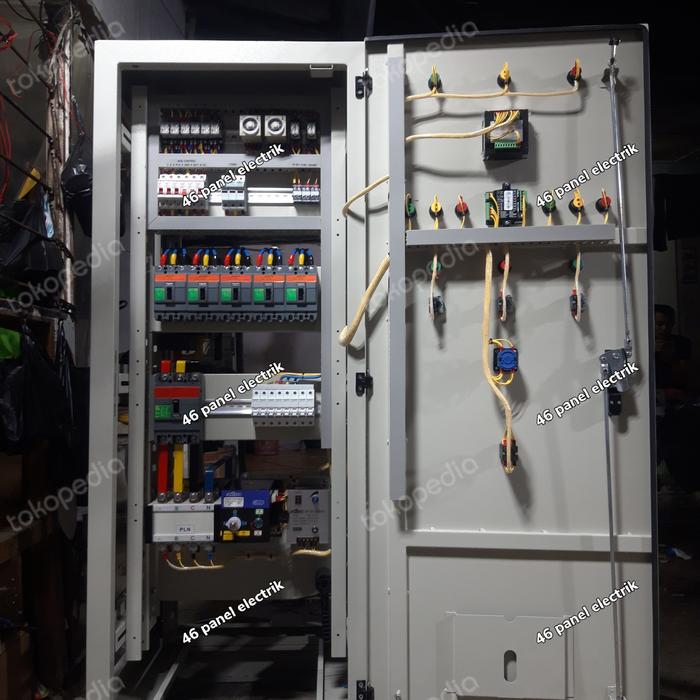 Jual PANEL ATS AMF 40KVA + DISTRIBUSI INDUKAN 250A,BOX FREESTANDING ...
