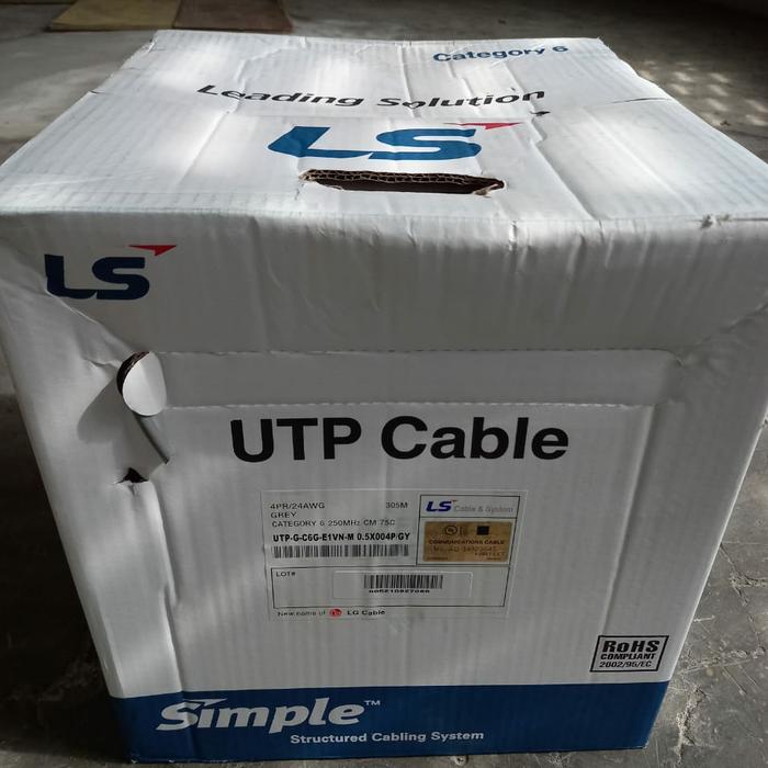 Jual ls utp cable cat6 / kabel data cat 6 merk LS - Jakarta Pusat ...