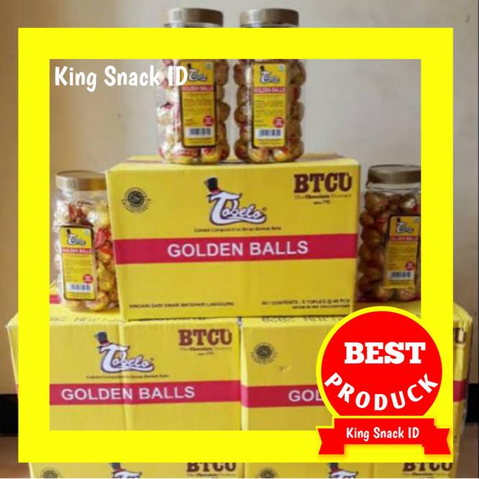Jual COKLAT TABELO GOLDENBALL / COKELAT TOBELO 1 KARDUS ISI 6 TOPLES ...