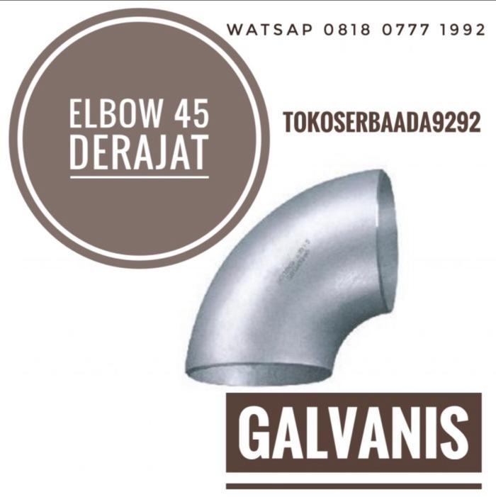 Jual Elbow Las Galvanis SCH 40 (45 Derajat) 2-1/2" / DN65 ; Besi ...