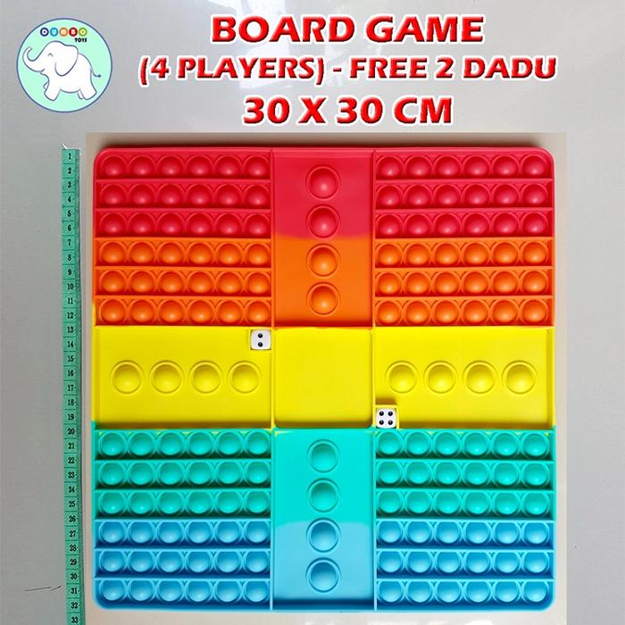 Jual Pop It Board Game Persegi Panjang Battle Free Dadu Rainbow Jumbo ...