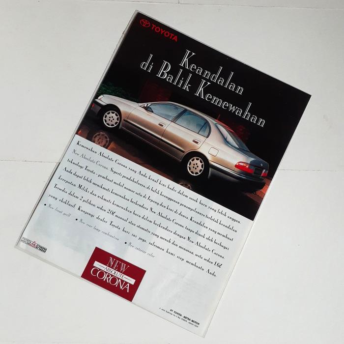 Jual Iklan jadul mobil New Absolute Corona - Kota Malang - Kertas Abc ...