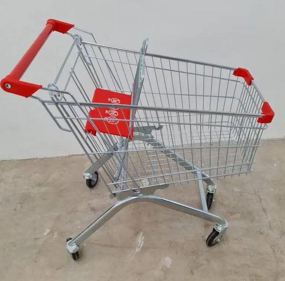 Jual Troli Minimarket 60 Liter . Shopping Trolley . Troli Belanja ...