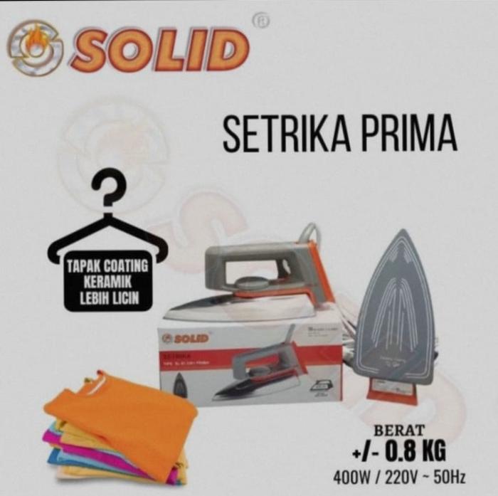 Jual Setrika SOLID PRIMA TAPAK COATING KERAMIK BODY STAINLESS LEBIH ...