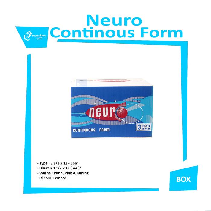 Jual Neuro - Continous Form 9 1/2 x 12 - 3 Ply - K 3 - Ukuran A4 - NCR ...