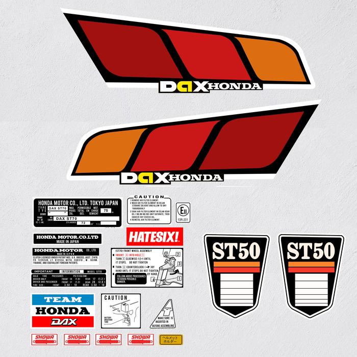 Jual Sticker Decal Tempelan Honda DAX ST70 America Version - Jakarta ...