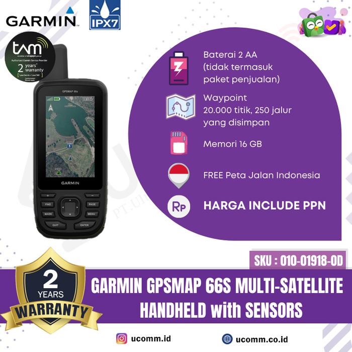 Jual Garmin Gpsmap 66s Gps 66s Gpsmap 66 Handheld Free Peta Garansi ...