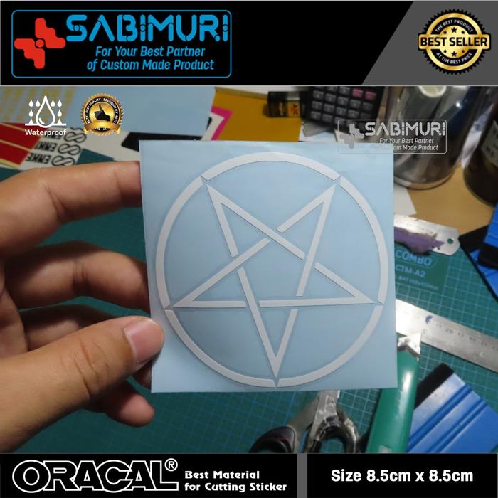 Jual Cutting Stiker Sticker Oracal Pentagram - Kab. Bekasi - sabimuri ...