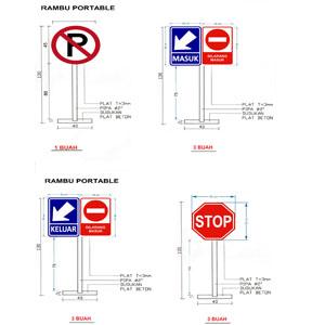 Jual Rambu Tiang Tanam dan Tiang Portable Pesanan Khusus - Kota ...