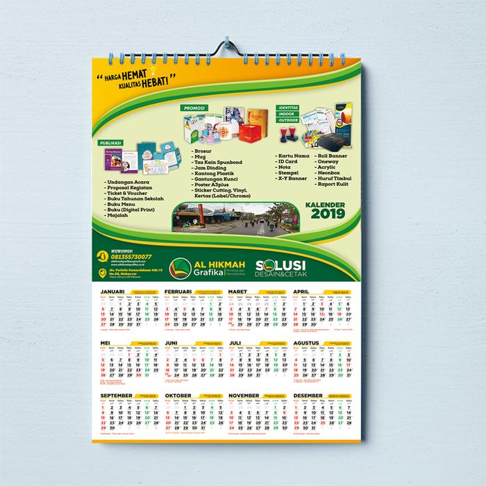 Jual kalender dinding 2024 cetak custom - 12Bulan 1Lembar - Kota Bogor ...