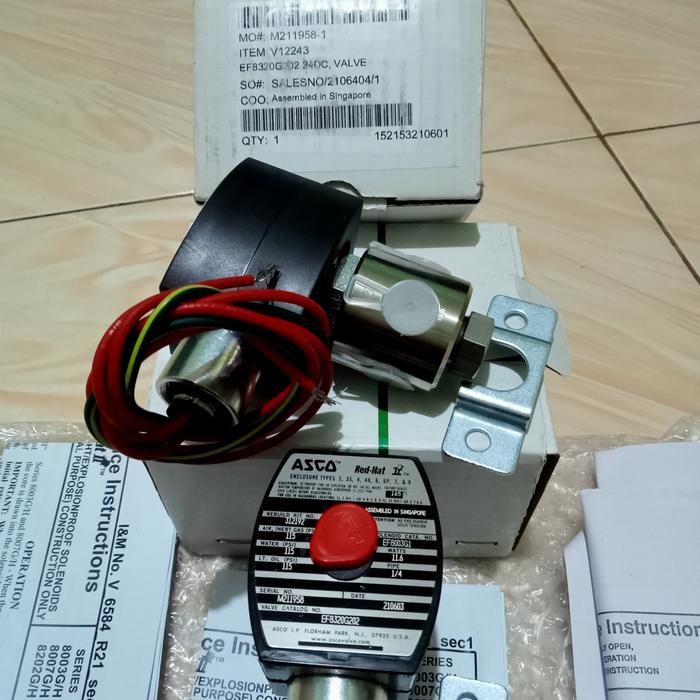 Jual ASCO SOLENOID VALVE EF 8320G202 / 3 WAY / 24 DC - 1/4" FNPT. 316 SS - Kab. Bengkalis - UD ...