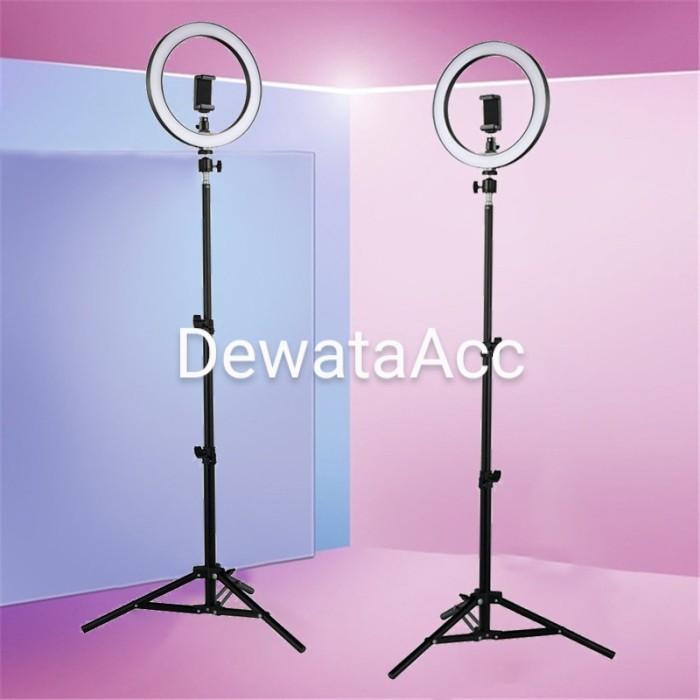 Jual Tripod Ring Light 26cm+ Tripod 2,1 Meter/lampu Make Up/lampu ...