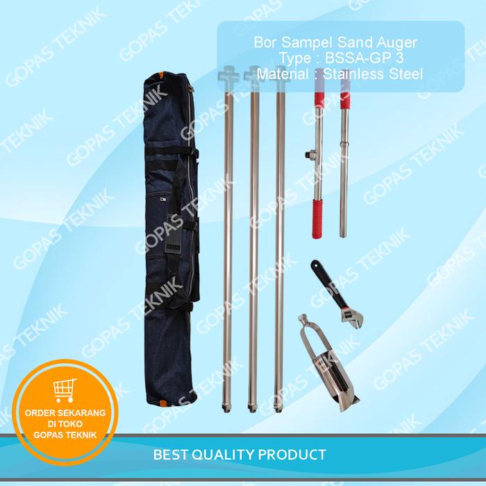 Jual Bor Sampel Sand Auger / Hand Sand Auger Set / Bor Sampling Tanah ...