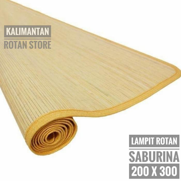 Jual TIKAR ROTAN SABURINA 200x300 KARPET GULUNG LAMPIT ROTAN KALIMANTAN ...