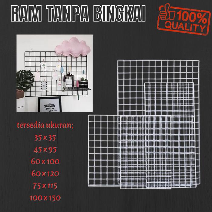 Jual Jaring Ram Besi Tanpa Bingkai Putih 60 X 120 Cm - Putih di Seller ...
