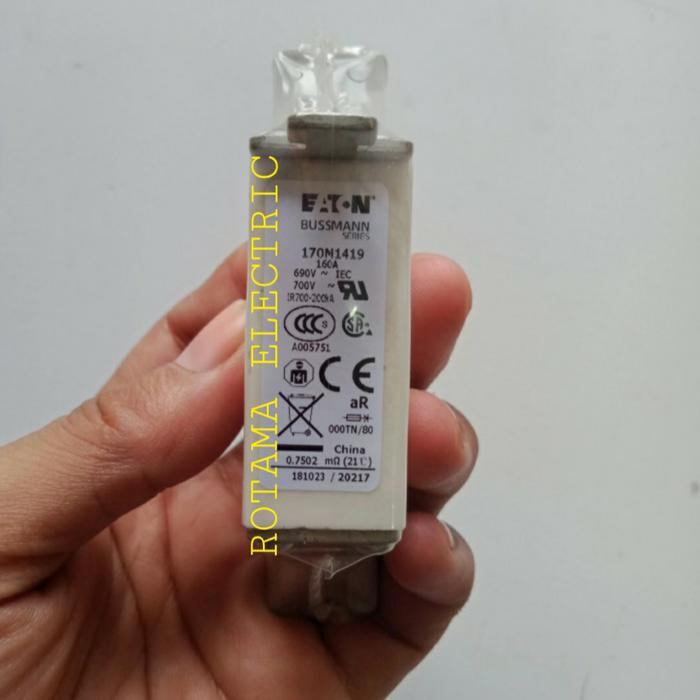Jual 170M1419 FUSE 160A 690V/700V EATON BUSSMANN 170M SERIES ORIGINAL ...