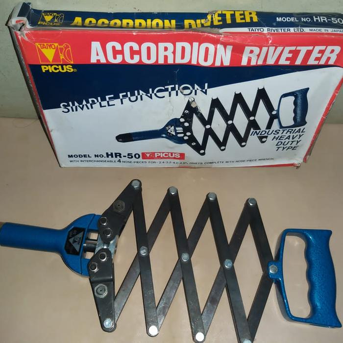 Jual TAIYO PICUS-Accordion Riveter HR-50 Tang Ripet/Hand Riveter Japan ...