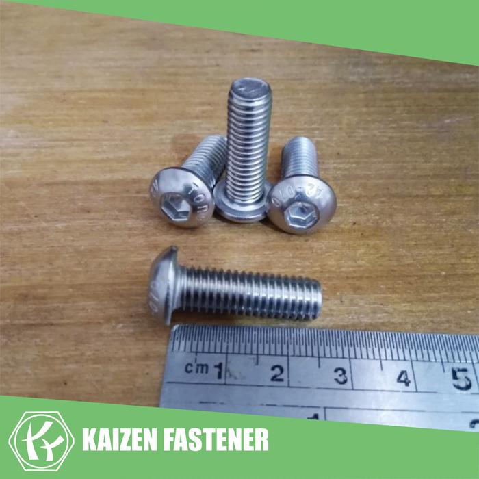 Jual M8x25 Baut L Button Hex. Socket Stainless Steel - Kab. Tangerang - Kaizen Fastener 2 ...