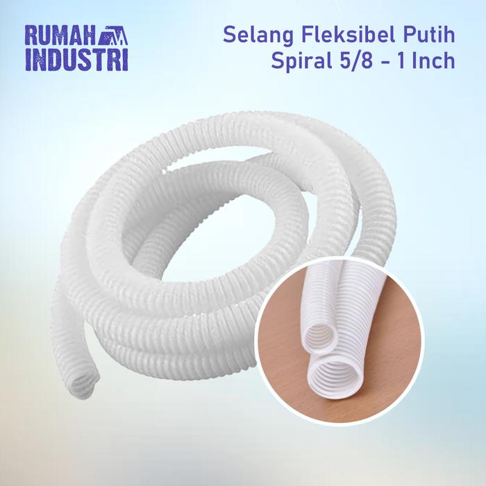 Jual Selang AC Pelindung Fleksibel Putih Spiral Puso 5/8 - 1 Inch per ...