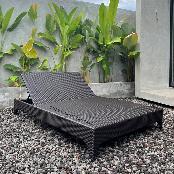 Jual DOUBLE Sun Lounger Pool Chair KASUR KURSI KOLAM PANTAI Sunbed ...