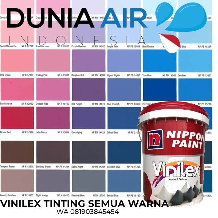 Jual CAT TEMBOK EXTERIOR & INTERIOR NIPPON PAINT TINTING MIX WARNA 5KG ...