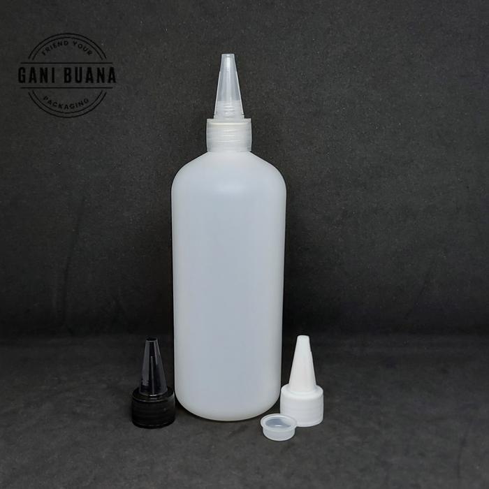 Jual BOTOL KERUCUT 500ML HDPE NATURAL TUTUP VARIAN - Kota Bekasi - Gani ...