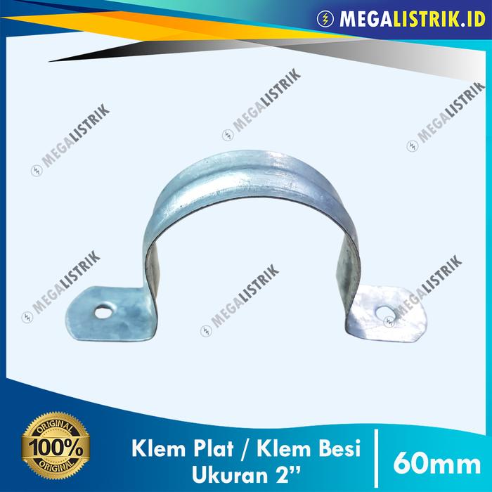 Jual Klem Plat 2" / Klem Besi Seng / Klem Pipa 60mm / Klem Omega 2 Inch ...