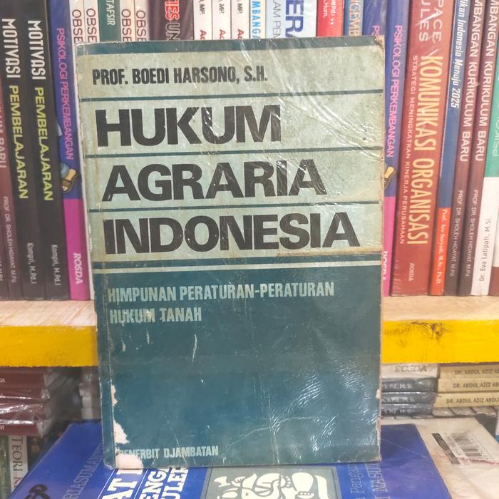Jual Buku Original Hukum Agraria Indonesia - Budi Harsono Di Seller Noelle - Cengkareng Timur ...