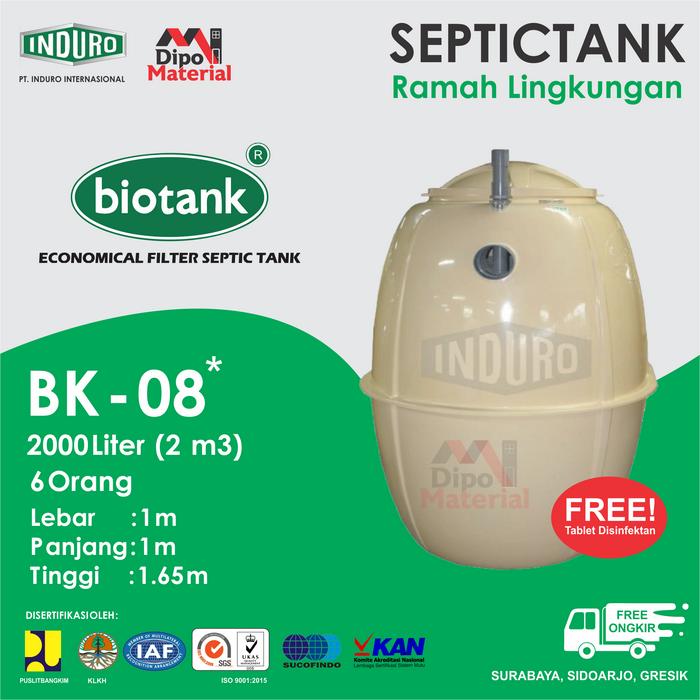 Jual BIOSEPTIC TANK | INDURO| BIOTANK BK 08| 2000 Liter | BERSERTIFIKAT ...