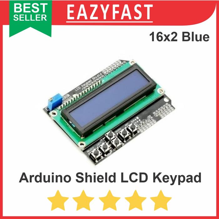 Jual LCD Keypad Shield - Lcd 1602 / 16x2 shield - Arduino Uno Compatible - Kab. Bandung ...