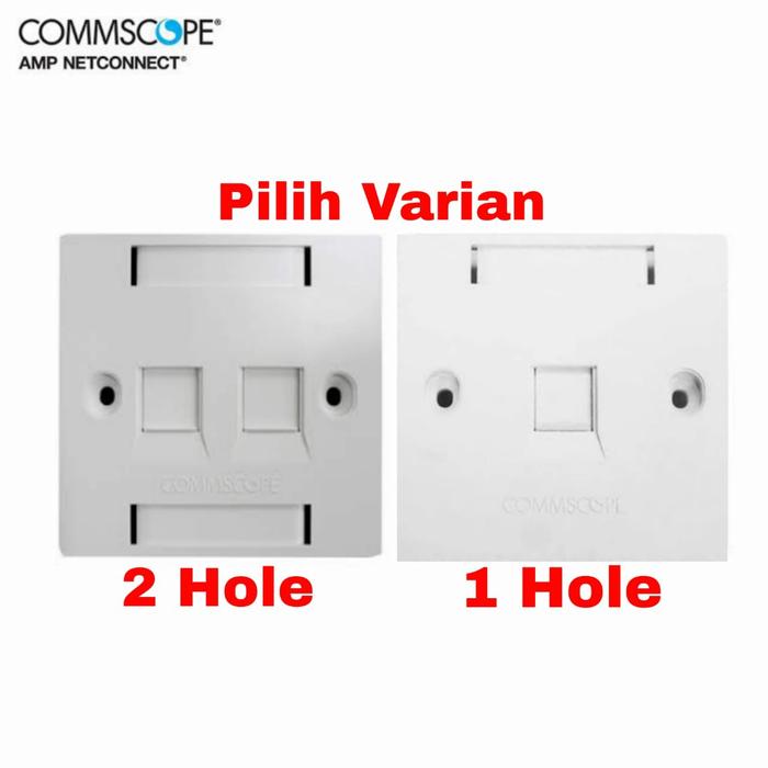 Jual Face Plate AMP Commscope - 1 Hole - Kota Depok - IndoMultipart ...