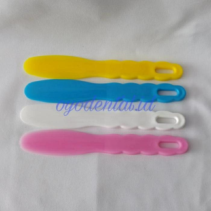 Jual dental spatula gips plastik / spatel alginate / gipsum Mixing ...