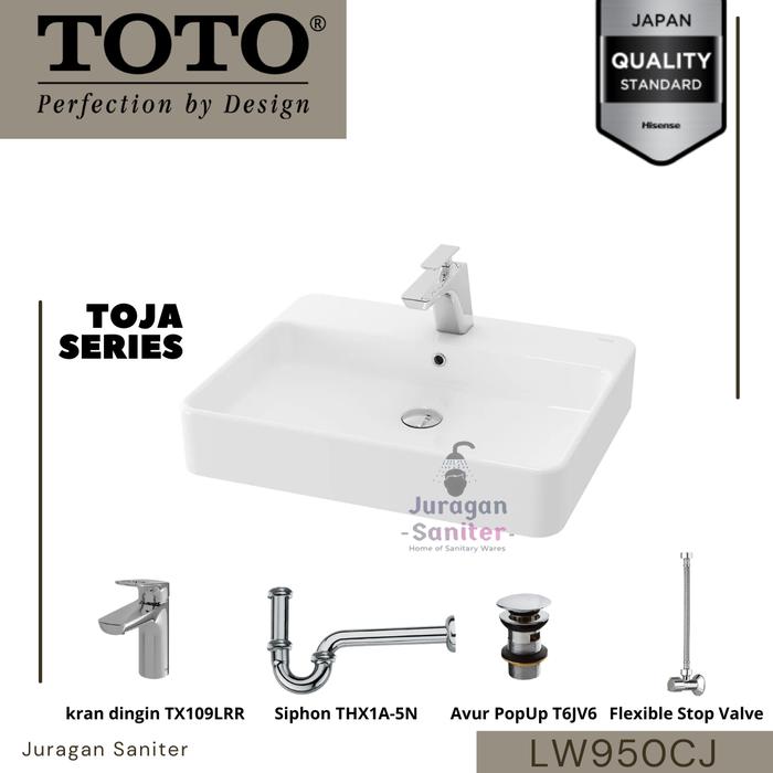 Jual Wastafel Meja Toto LW950CJ Complete set - TX109LRR - Jakarta Barat ...