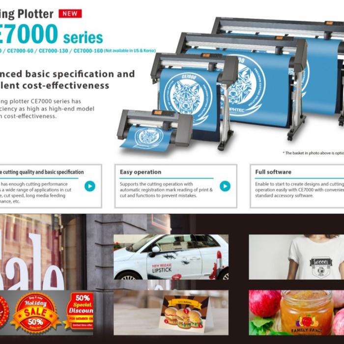 Jual Graphtec CE7000 - 60 New Mesin Cutting Plotter Graphtec With Stand ...