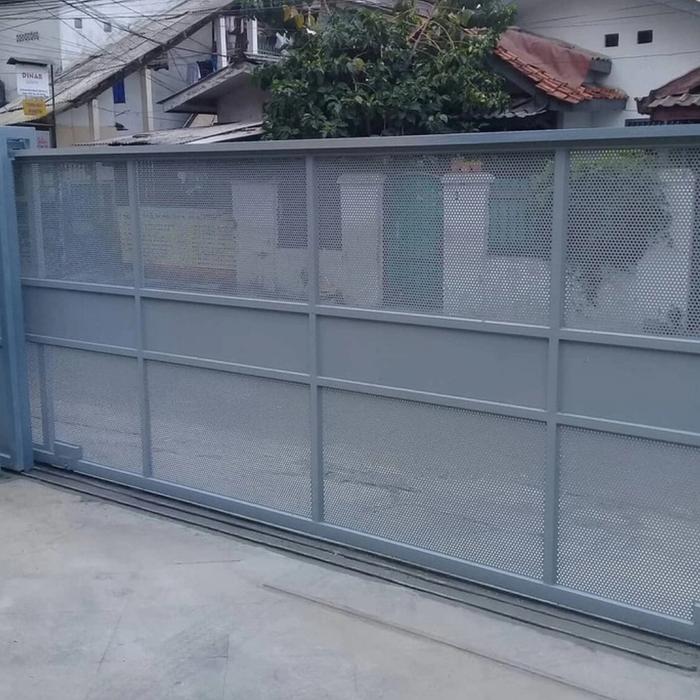 Jual pagar plat perforated besi hollow - Kota Tangerang Selatan - Mulya ...