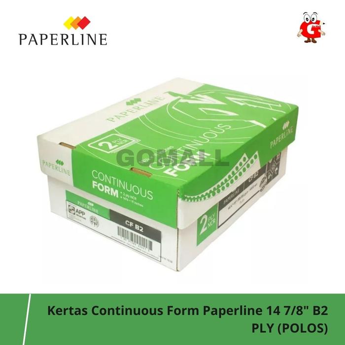 Jual Kertas Continuous Form Paperline 14 7/8" B2 PLY (POLOS) - Kota ...