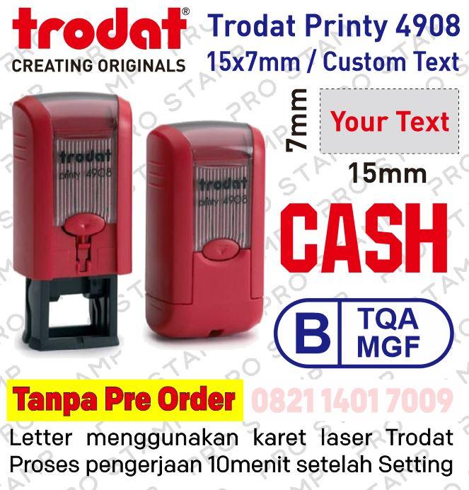 Jual Stempel Otomatis Printy / Custom Design Trodat 4908 - Karet Laser ...