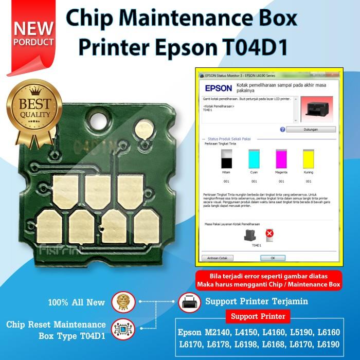 Jual Chip Epson Maintenance Box T04D1 Printer L6170 L6190 L6290 L6460 ...