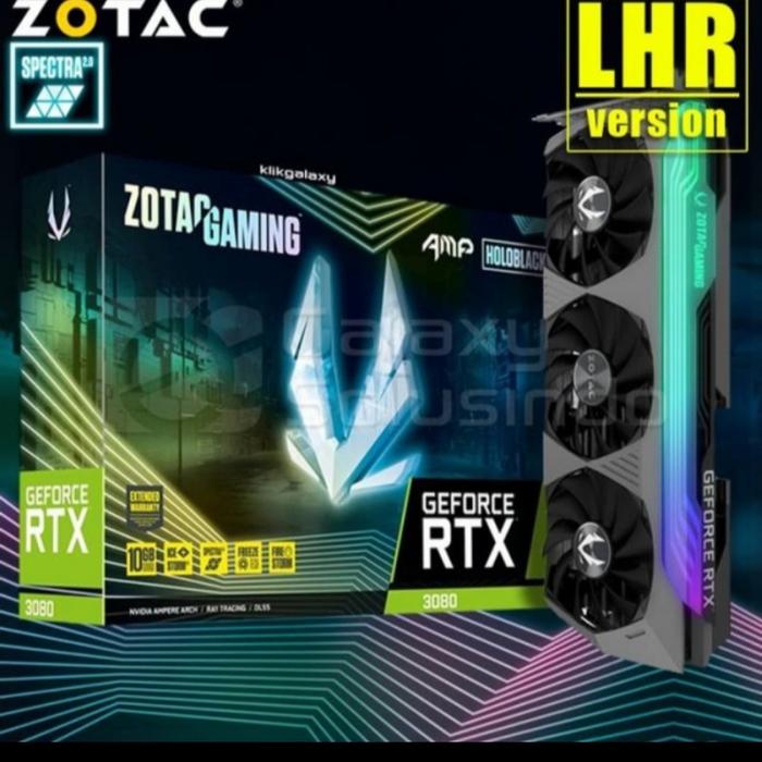 Jual VGA ZOTAC RTX 3080 10GB AMP HOLOBLACK ZOTAC RTX 3080 HOLO - Jakarta Pusat - 46comp | Tokopedia