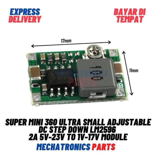 Jual SUPER MINI 360 DC STEP DOWN LM2596 2A 5V-23V TO 1V-17V MODULE ...