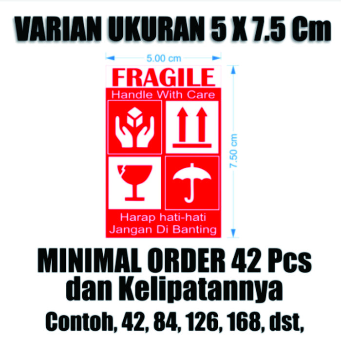Jual STIKER STICKER FRAGILE barang Pecah belah Elektronik Termurah - 5 ...