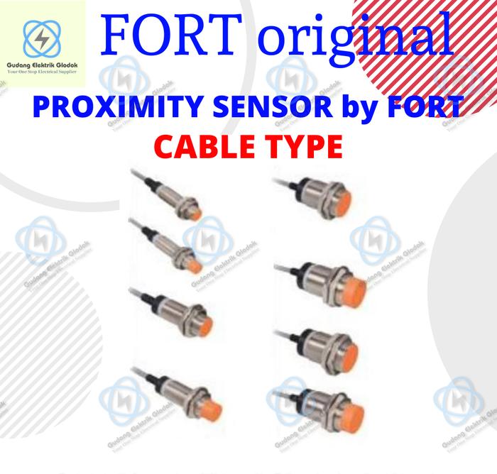 Jual PROXIMITY SENSOR - INDUCTIVE ; 8 & 12MM ; CABLE TYPE ; FORT ...