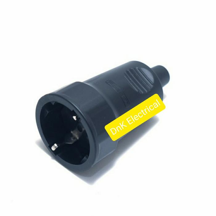 Jual Mobile Socket 2 Pole (2P+E) 16A/250V FORT FT-212-B - Steker ...