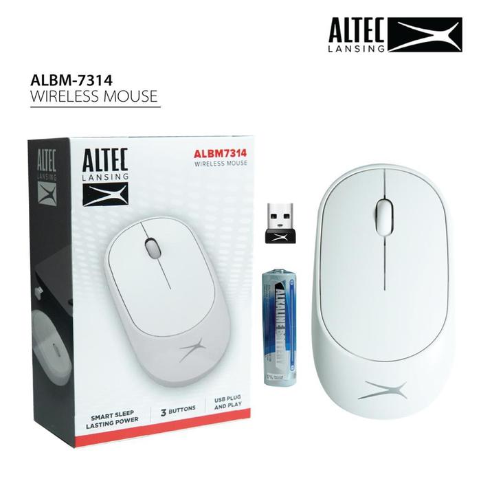 Jual ALTEC LANSING ALBM7314 Mouse Wireless ALBM 7314 - Putih - Jakarta ...