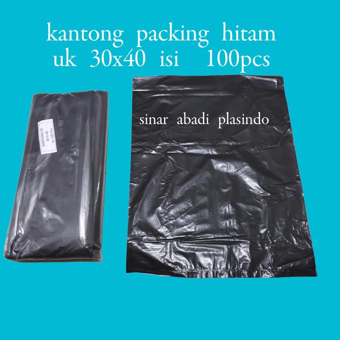 Jual HD packing hitam ukuran 30x40,plastik packing, plastik sampah ...