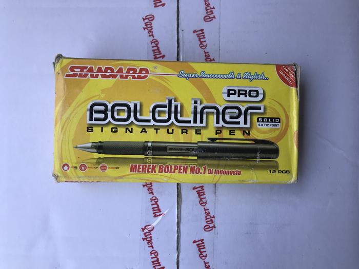 Jual Pulpen Boldliner Pro Standart 0.8 ORIGINAL Pen - Jakarta Barat ...