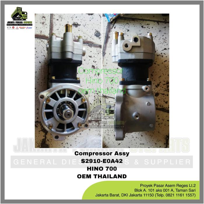 Jual COMPRESSOR KOMPRESOR ASSY S2910-E0A42 (E13C) HINO 700 OEM THAILAND ...