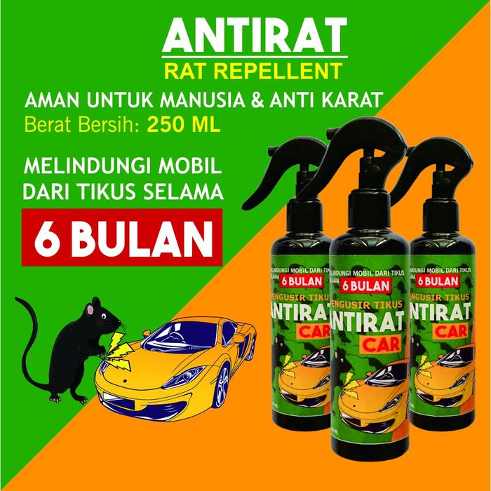 Jual Antirat Cairan Pengusir Tikus Khusus Mobil dan Motor Anti Karat ...