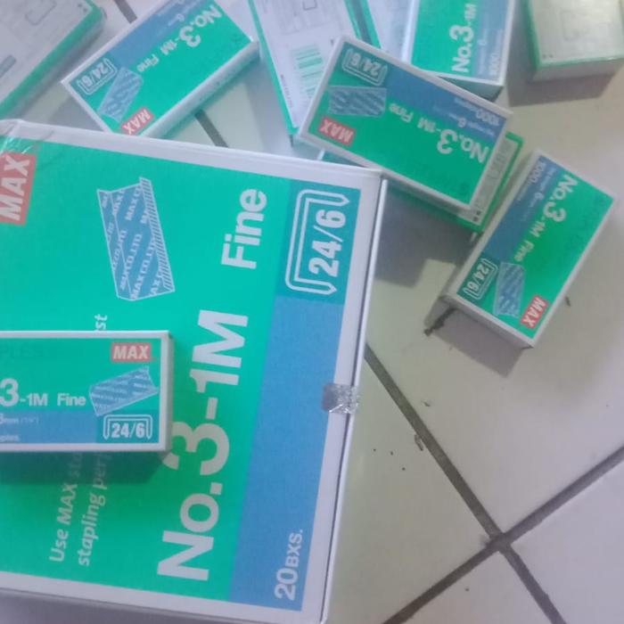 Jual ISI STAPLES MAX NO. 3.harga 1 box..isi 20 pack kecil - Jakarta ...